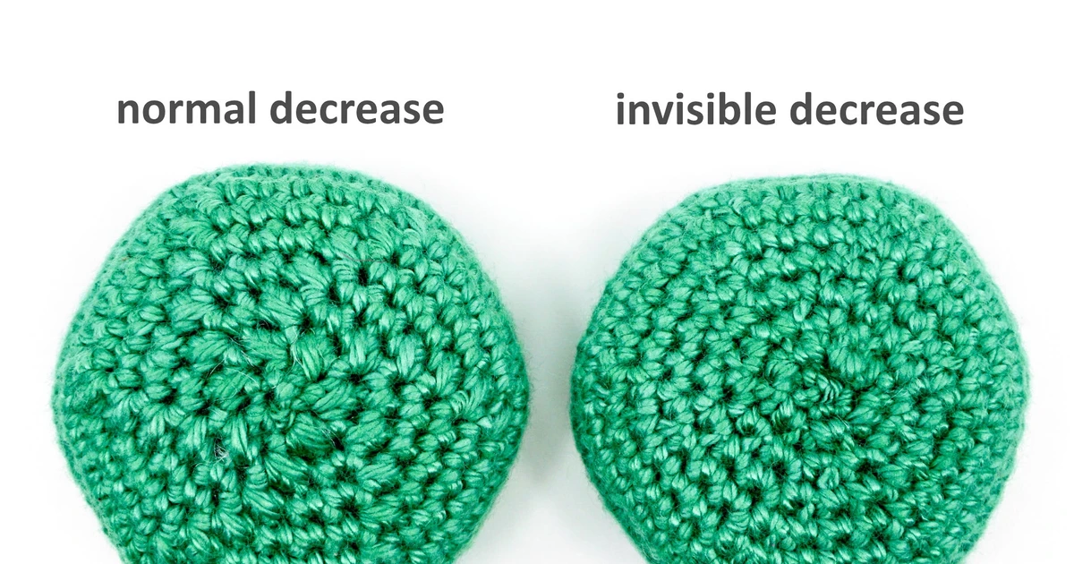 How To Make An Invisible Crochet Decrease And Increase